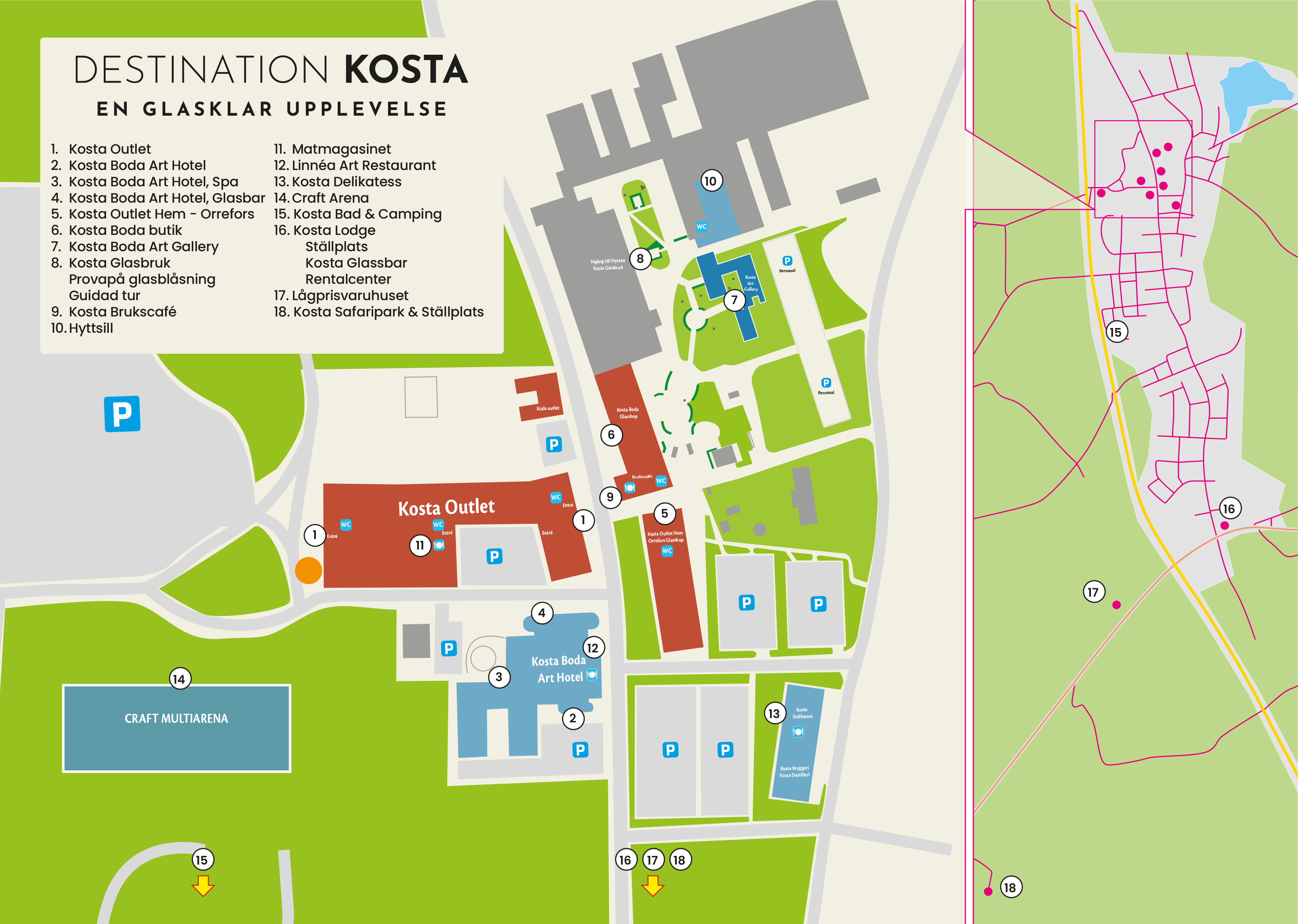 Hitta till Craft Arena | Destination - Kosta